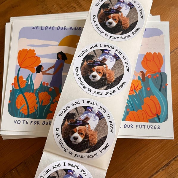 Year at A Glance Calendar Sticker With Wildflowers Design 2024, 2025 ...