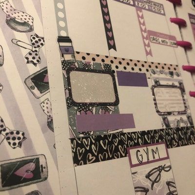 Purple Planner Girl Planner Stickers Weekly Kit to Be Used - Etsy