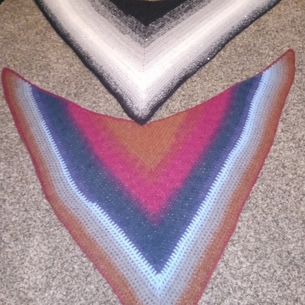 Shawl in A Ball Shawlette Crochet Pattern, Shawl Pattern, PDF Pattern ...