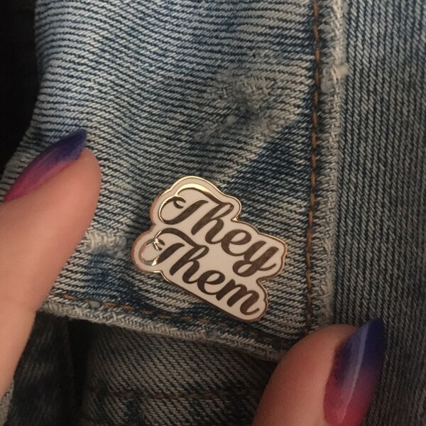 Pronoun Pin Set • Hard Enamel Pins • You're Welcome Club - Etsy