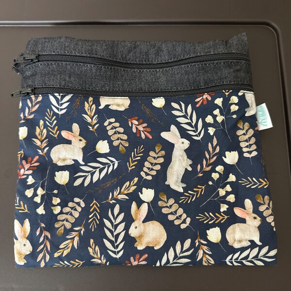 BLUE FLORA Handmade All Purpose Wet Dry Bag, Cloth Pad Wrapper, Travel ...