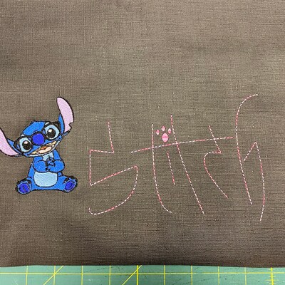 Stitch Autograph From Lilo and Stitch Digital Embroidery Machine Design ...