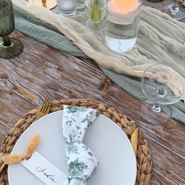 Handwritten Seating Chart Card Table Assignments | Hand Torn Paper ...