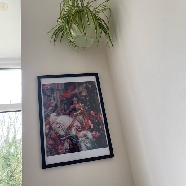 Black Prince at the Battle of Crecy, 1881, by Julian Russell Story ...