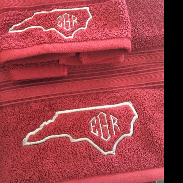 North Carolina State Applique Embroidery Design in 4x4 and 5x7 Sizes - Etsy