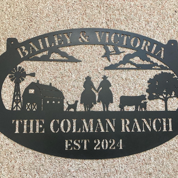 Custom Your Metal Farm Sign, Design Your Own Farm Sign, Farmhouse Metal ...