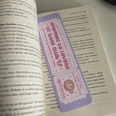 TBR Bookmark Storybook Bookmarks YA Fantasy Reader Spicy Romance ...