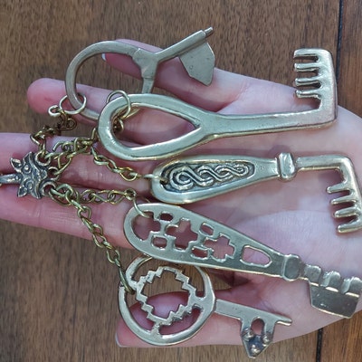 Viking Grooming Tools Twisted Bronze Loop or Double Horse Head - Etsy