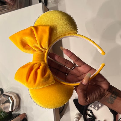 Saffron Minnie Mouse Ears Golden Yellow Minnie Ears Muted - Etsy