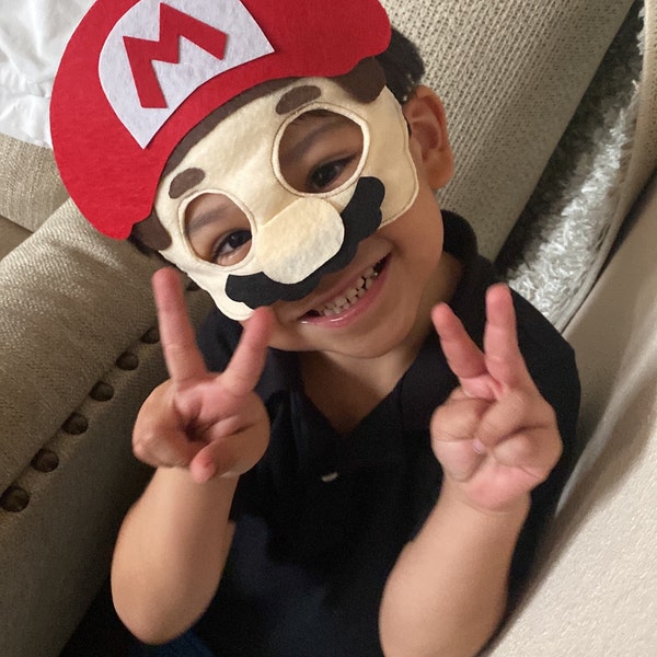 Felt Mario Bros Masks: Kids Party Favors - Etsy