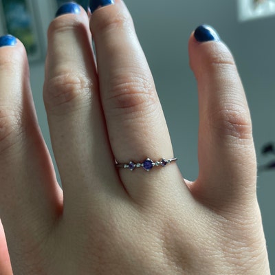 Womens Simple Promise Ring Small Gold Promise Ring Triangle - Etsy