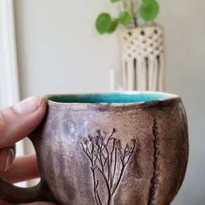 Handmade Ceramic Botanical Mug Pottery Mug Handmade Nature | Etsy