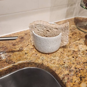 Ceramic Speckled Sponge Holder, Light Pink, Sponge Stand, Handmade ...