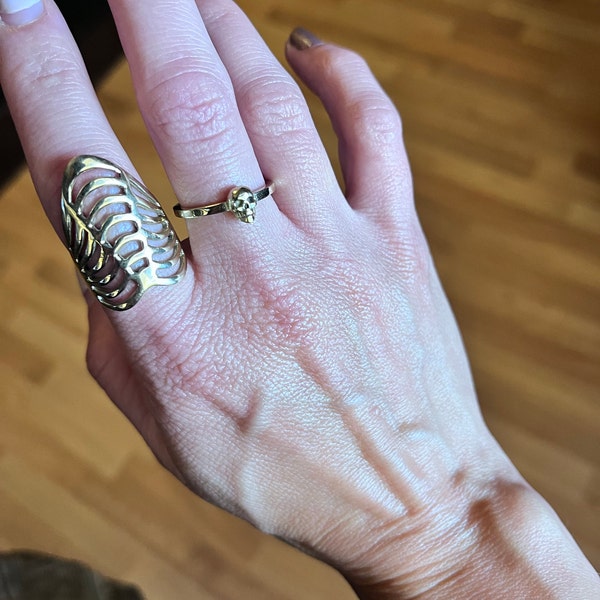 18K Gold Ring, Pattern Gold Ring, Geometric Ring, Gold Statement Ring ...