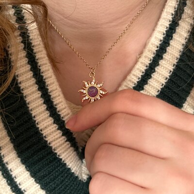 Tangled Rapunzel Dream Flower Sunset Micropaved Sunstone Zirconia Star ...