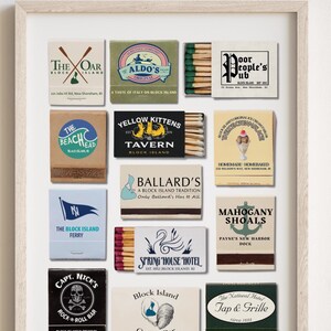 WESTERN MATCHBOOK PRINT, Trendy Matches Poster, Retro Matchbox Wall Art ...