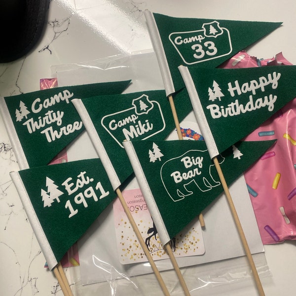 Custom Waving Hand Flag, Triangle Pennant Flag Party Favors, Solid ...