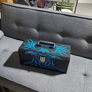 Blue Pinstripe Toolbox Hotrod Rockabilly - Etsy