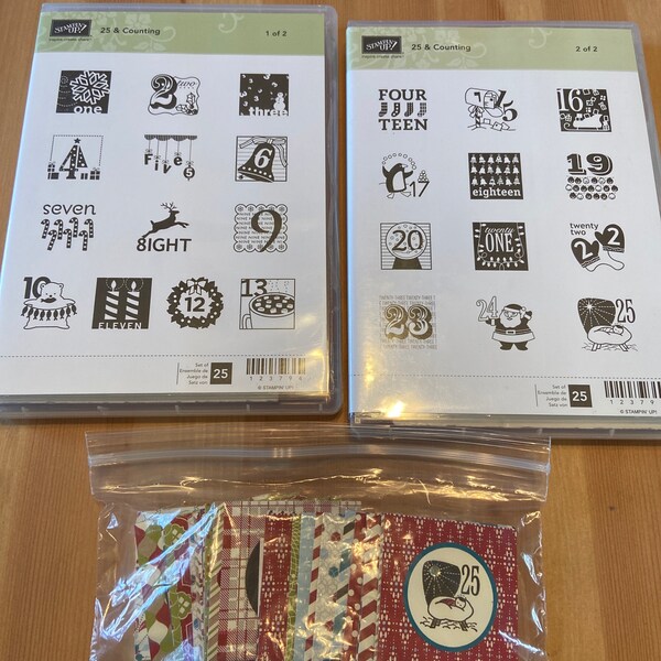 Stampin' Up! Handmade Dasher Gift Tags - Set of 5 Christmas Greetings ...