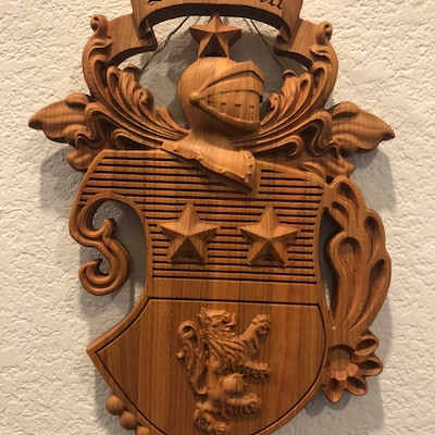 Mccarron Family Crest Coat of Arms Personalized Wedding - Etsy