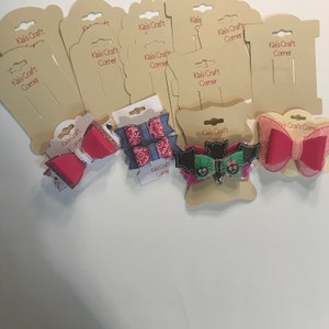 Bow Card SVG Bundle Bow Display Card, Hair Clip Card DXF, Bow Card ...