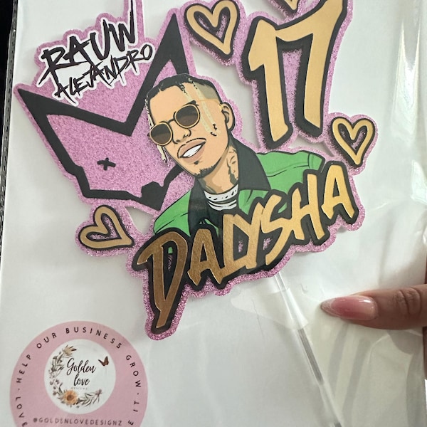 Rauw Alejandro Cake Topper, Rauw Alejandro Birthday Party, Rauw ...