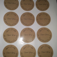 Custom Kraft Labels Custom Kraft Stickers Text Kraft - Etsy