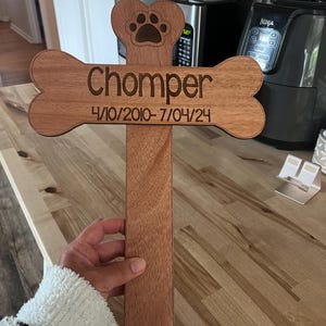 Dog Memorial Cross - Etsy