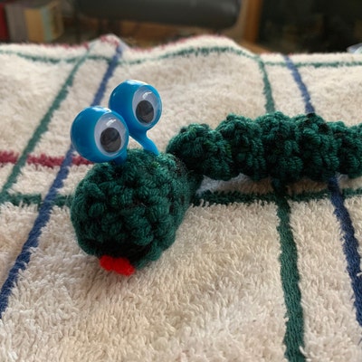 CROCHET PATTERN, Easter Bunny Worry Worm, Easter Crochet Pattern ...