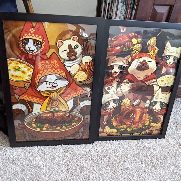 Grammeowster Chef - 11"x17" Print - Monster Hunter World Iceborne ...