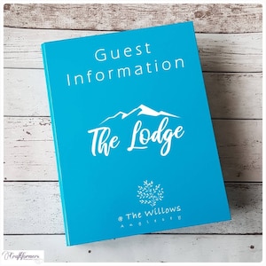 Guest Information Folder, A4 Personalised Files & Folders, Document ...