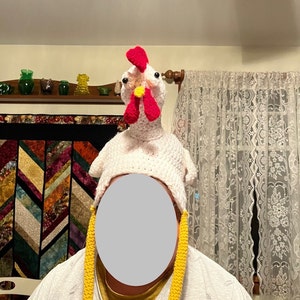 Crochet Pattern Chicken Hat/ Chicken Hat Pattern/ Spring Chicken Hat ...