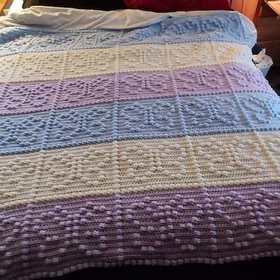 Butterfly Bobble Baby Blanket Pattern - Etsy