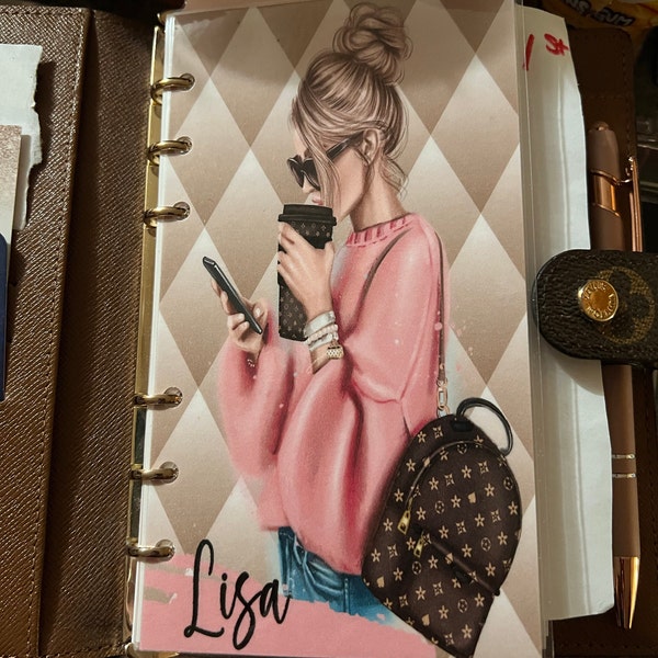 Fashion Style Girl Agenda Insert Dashboard or Cover Set for Your ...