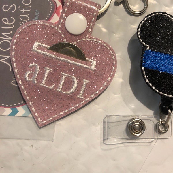 Aldi Keychain - Aldi Key Chain - Quarter Keeper - Aldi Quarter Keeper ...