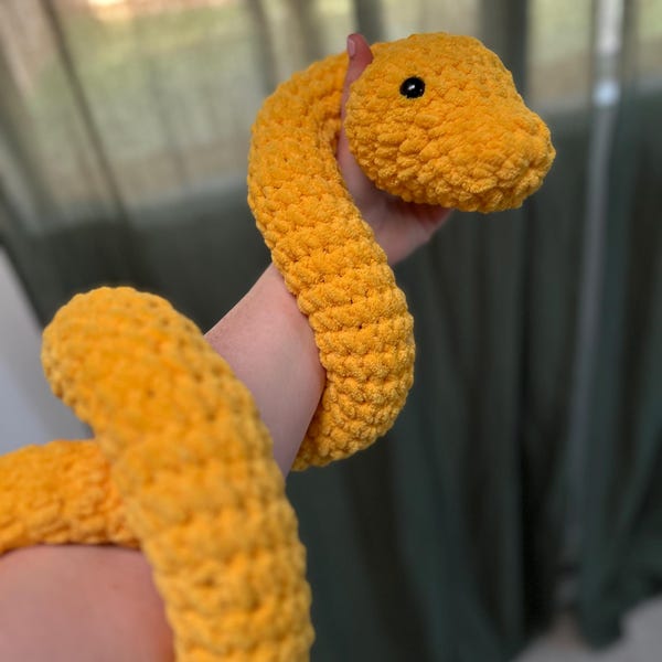 Snake Crochet Pattern and Tutorial / Viral Crochet Snake / Amigurumi ...