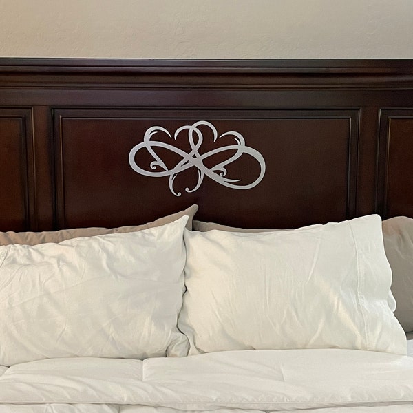 Double Infinity Heart - Steel Wall Decor Metal Wall Art / Metal Home ...