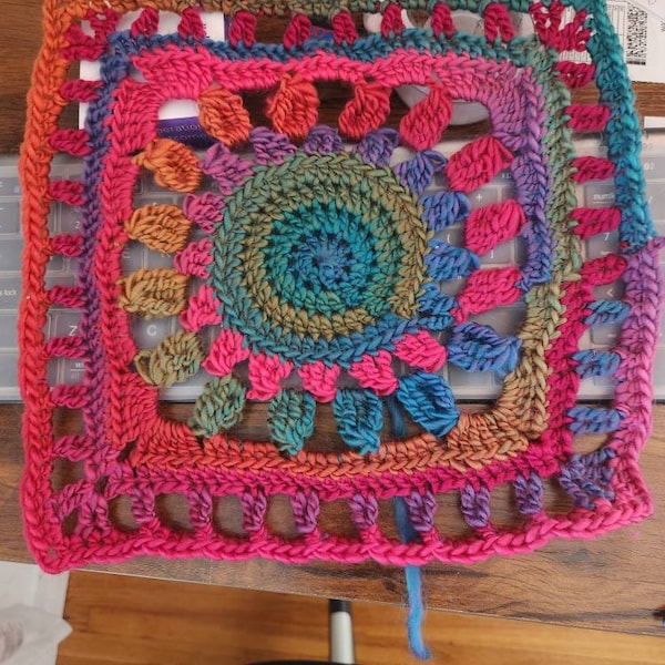 Flower Power Crochet Sweater Pattern - Etsy