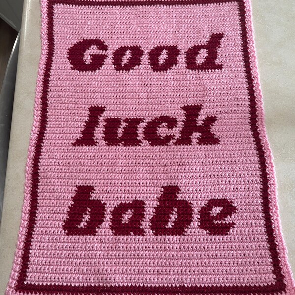 Good Luck Babe Crochet Tapestry Pattern - Etsy