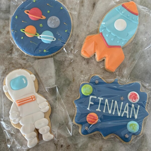 Space Baby Shower Cookie Dozen - Etsy