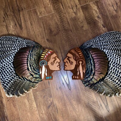 Turkey Wing Mount, Indian Head - Etsy