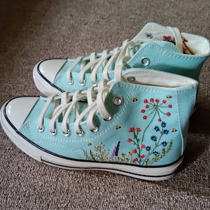 Flower Mint Converse Custom/gift for Kid/converse Chuck Taylor 1970s ...