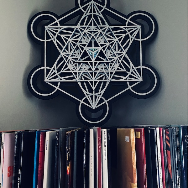 Ancient Future Mandala Wall Art 17.5" - Metatron's Cube, Sacred ...