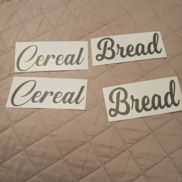 Pantry Labels, Flour and Sugar, Canister Labels, Custom Decal, Home ...