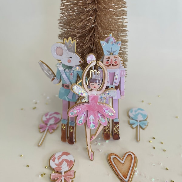 Printable Nutcracker Cake Topper Nutcracker Centerpieces Land of Sweets Birthday Party Fairy ...