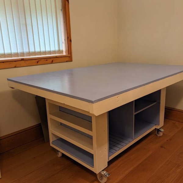 Art/craft Table, Project Workbench With Storage V.2. - Etsy