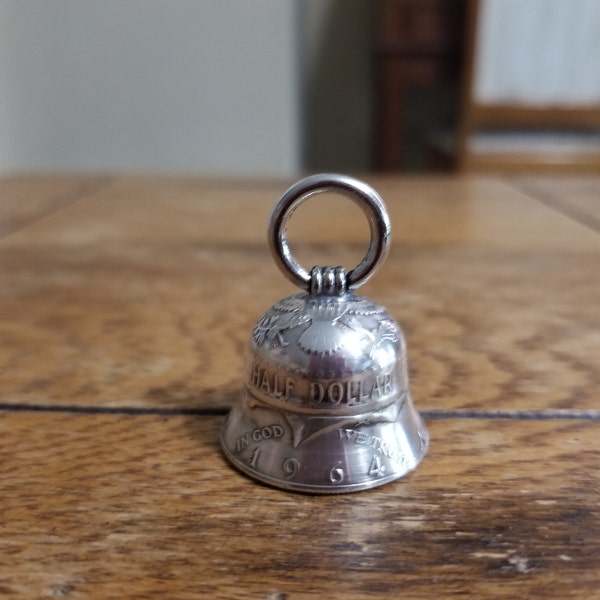 1893 Coin Bell Handmade From Two 1893 Columbian Exposition Half Dollars ...