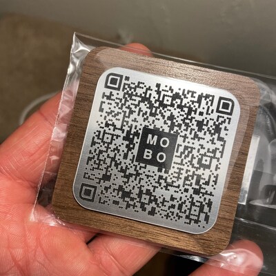 2.5x2.5 Custom QR Code Puck Menu QR Code Card Durable Reusable ...