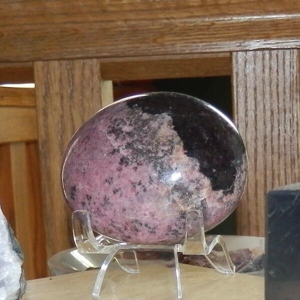 Rhodonite Palm Tumbled Stone - Etsy