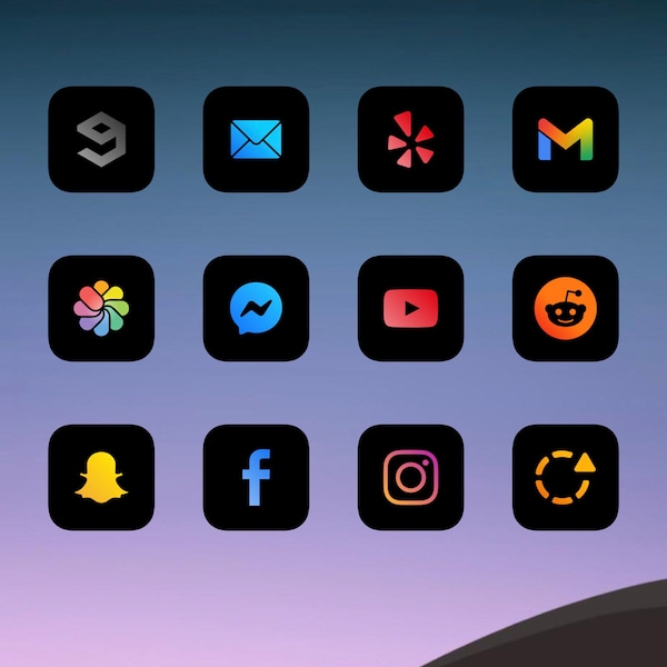 Ios Icon Pack for iPhone - 250 Icons! Red and Black Icons | Custom ...